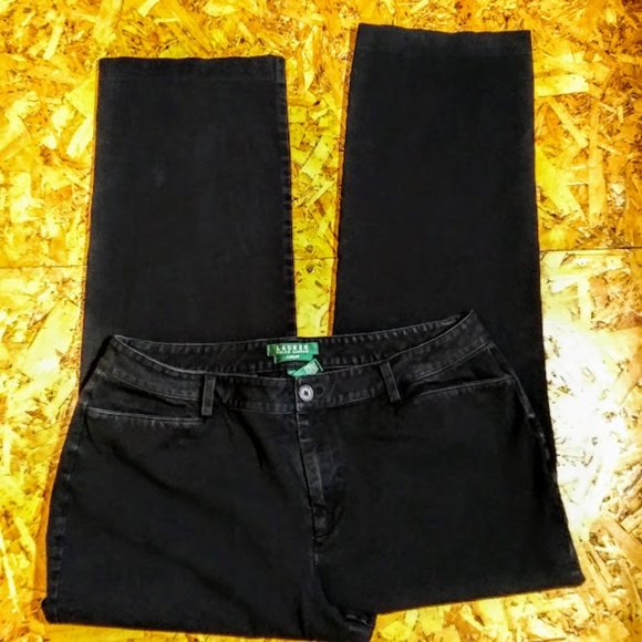 Lauren Ralph Lauren | Jeans | Lauren Ralph Lauren Catlin Women Size 4 Plus Size Black Straight ...